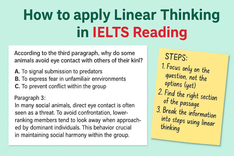 What Is Linear Thinking? How to Apply to the IELTS Reading